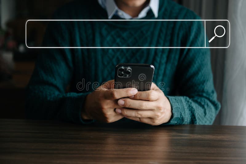 Searching Browsing Internet Data Information Networking Concept. with ...