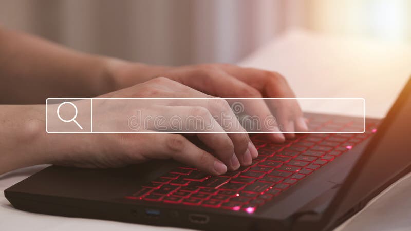 Searching Browsing Internet Data Information with Search Bar, Search ...