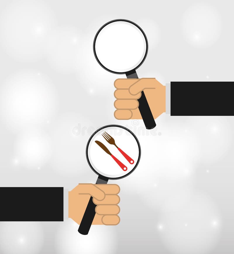 Searching concept design stock illustration. Illustration of glass ...