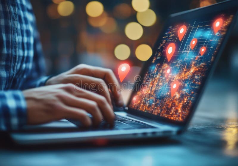 Searching on a Digital Map or Using a GPS Application To Locate a ...