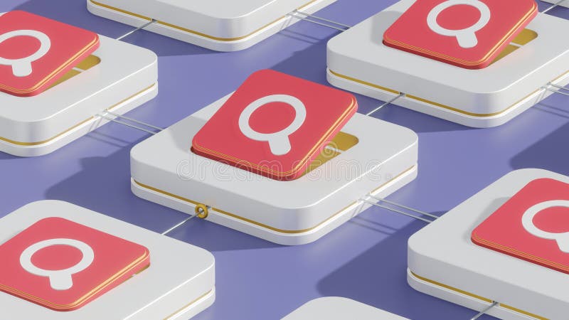 Searching Documents Concept Stock Illustration - Illustration of ...