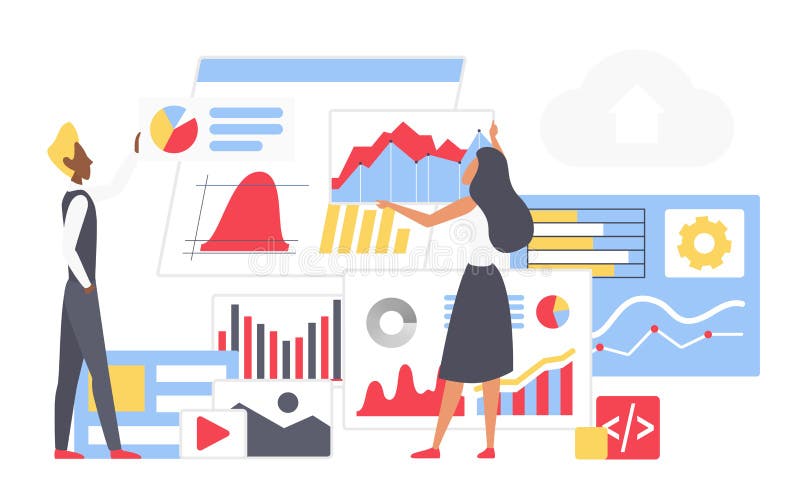 Searching Engine Optimization Analysis Process Stock Vector ...