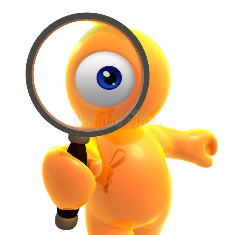 Searching eye icon stock illustration. Illustration of magnifier - 9934993
