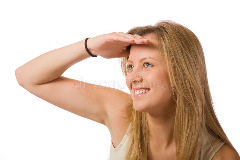 Smiling girl banner stock image. Image of child, sign - 2956059