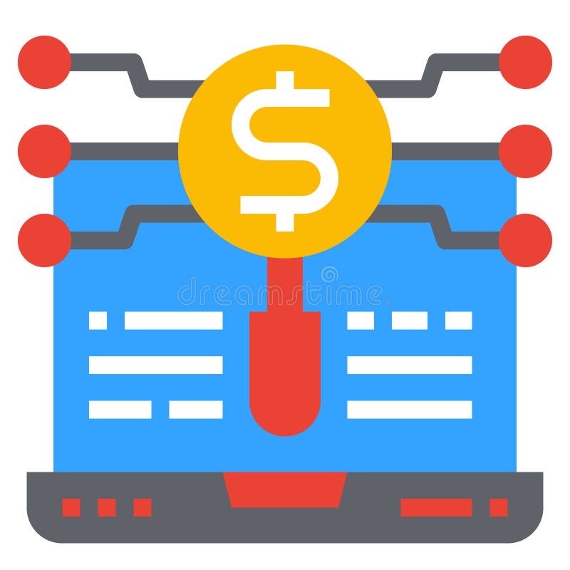 Searching Icon Vector Illustration Stock Vector - Illustration of ...