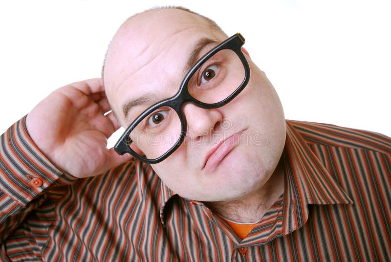 Searching for an idea stock image. Image of nerd, helpless - 13271901