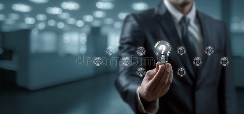 Searching for Ideas with the Help of a Team of Workers Stock Image ...