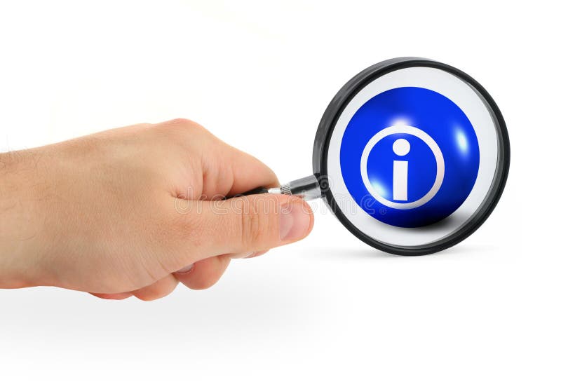 Searching for information stock illustration. Illustration of isolated ...