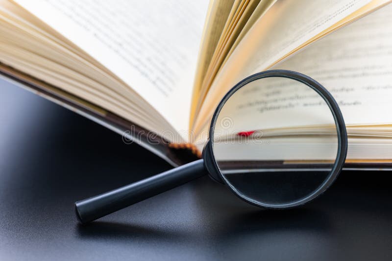 Searching for Information in the Book Stock Photo - Image of fact, data ...