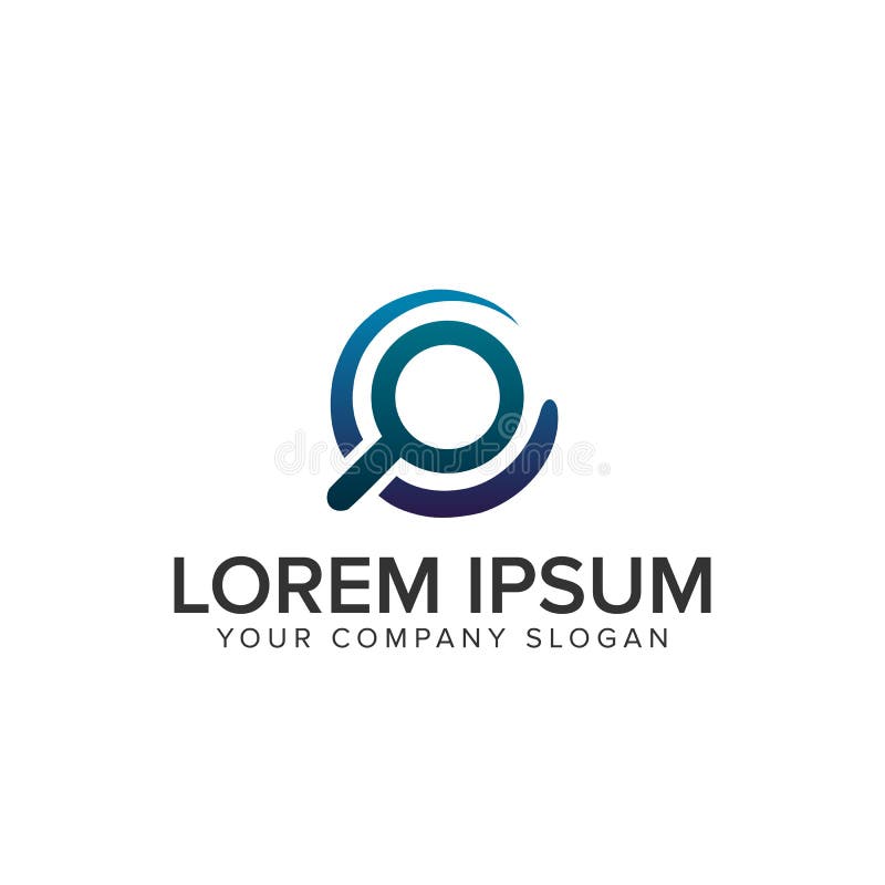 Searching magnifier logo stock vector. Illustration of magnifier ...