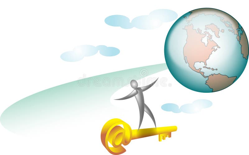 Searching man stock illustration. Illustration of beginning - 13445882