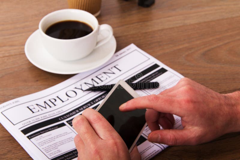 Searching for a New Job or Employment Stock Image - Image of ...