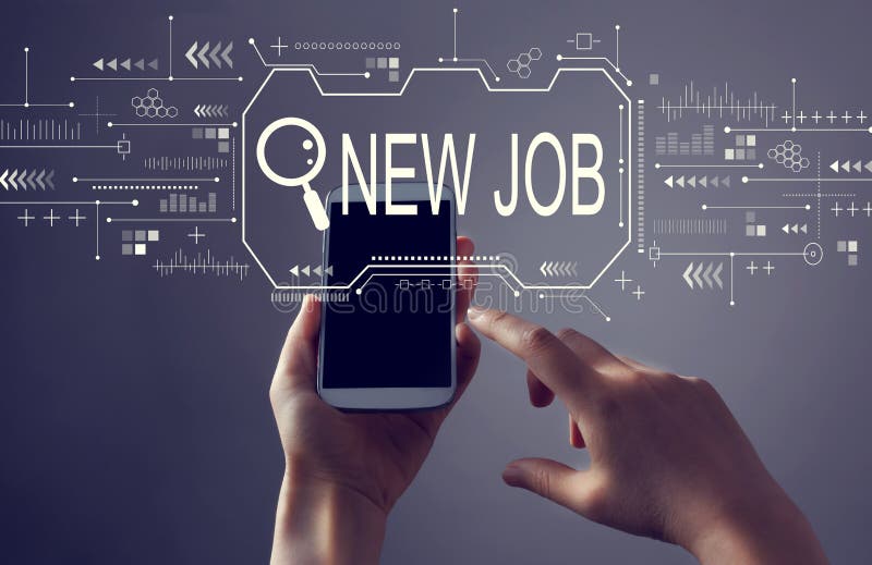 Searching New Job Theme with Smartphone Stock Photo - Image of career ... Searching New Job Theme with Smartphone Stock Photo - Image of career ...