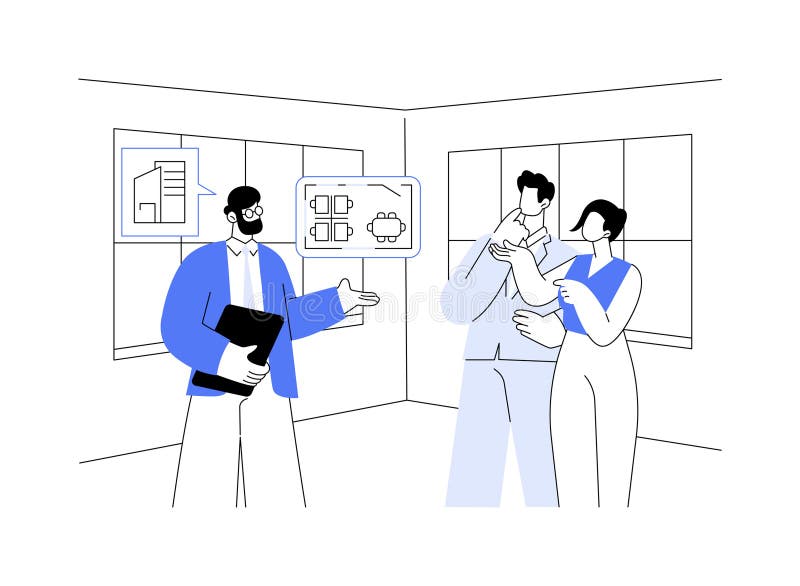 Searching for Office Isolated Cartoon Vector Illustrations. Stock ...