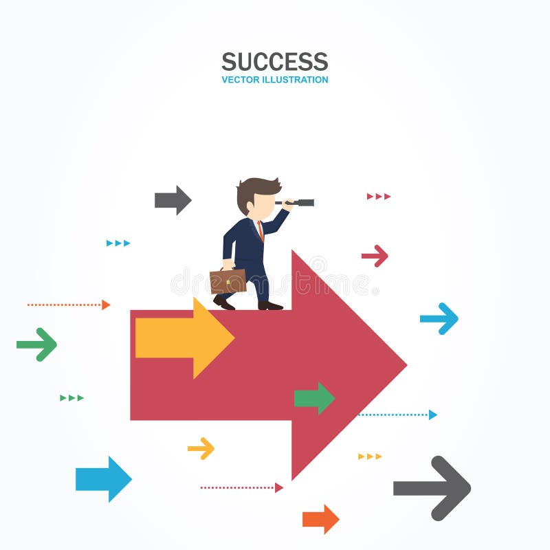 Searching for Opportunities. Success Concept Stock Illustration ...