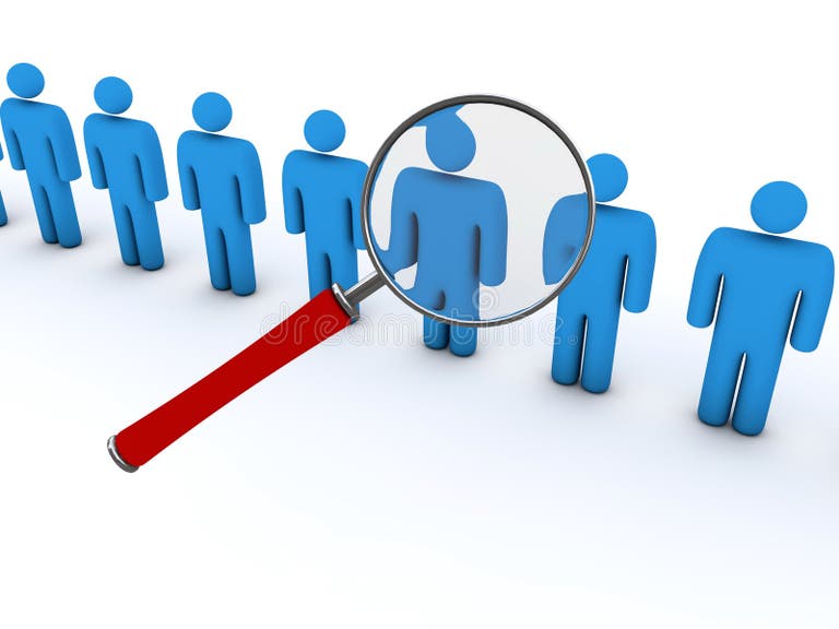 Searching for people stock illustration. Illustration of analyze - 19538414