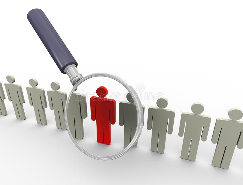 Searching people stock illustration. Illustration of customer - 21534327