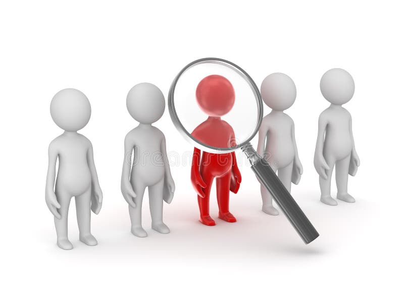 Searching Friends in Social Network Stock Illustration - Illustration ...