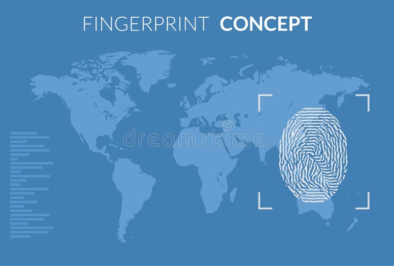 Fingerprint World Map Stock Illustrations – 178 Fingerprint World Map ...