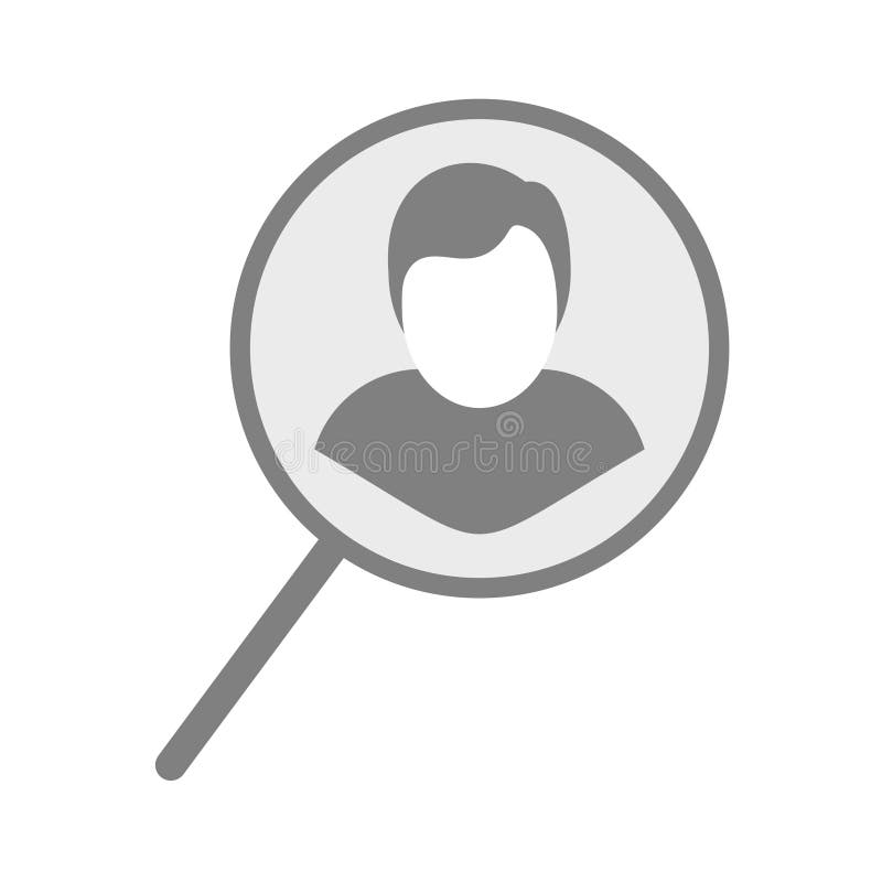 Searching people icon stock vector. Illustration of research - 139996994