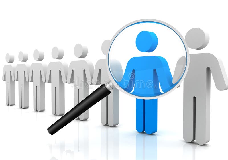 Searching Person Concept 3d Illustration Stock Illustration ...