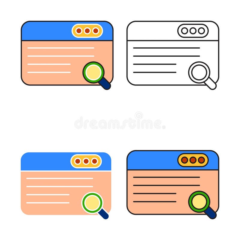Searching results icon web stock vector. Illustration of sign - 300773996