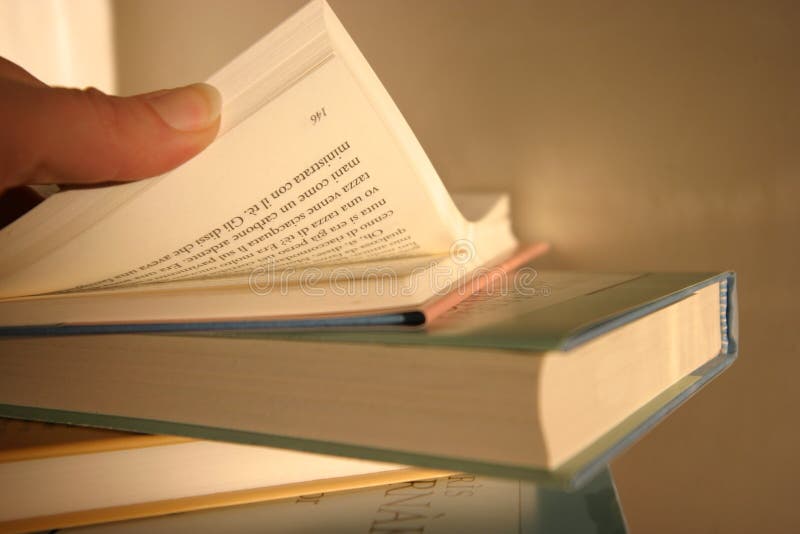 Searching the right page stock image. Image of flip, finger - 49989