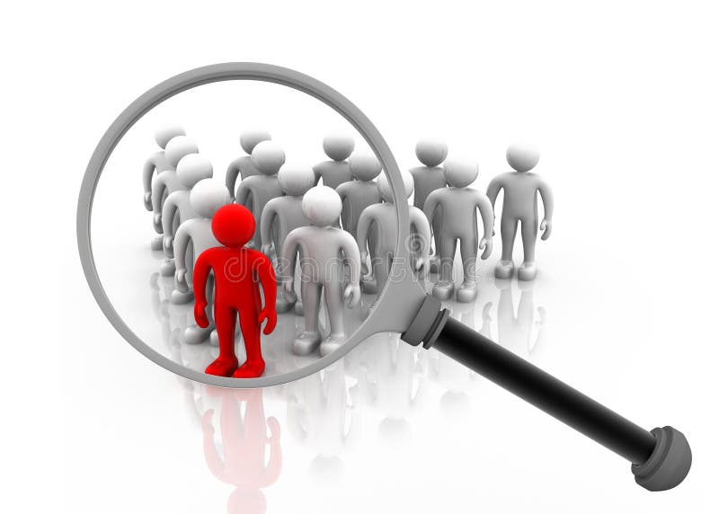 Searching people stock illustration. Illustration of customer - 21534327