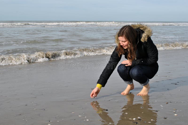 196 Girl Collect Shells Stock Photos - Free & Royalty-Free Stock Photos ...