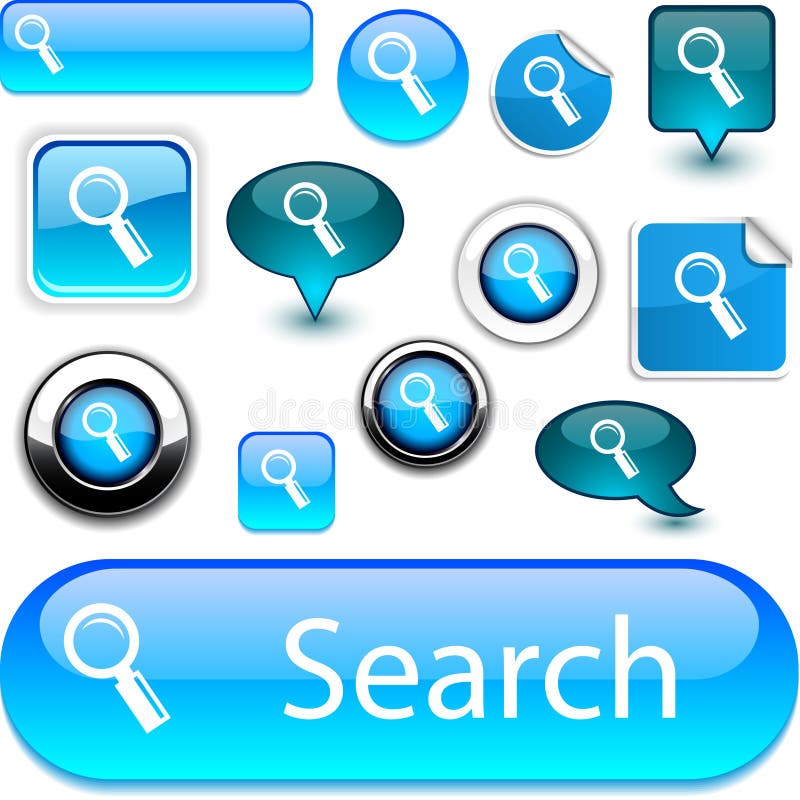 Searching signs. stock vector. Illustration of rectangle - 18609125