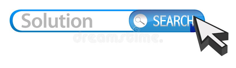 Searching for a solution stock illustration. Illustration of metal ...