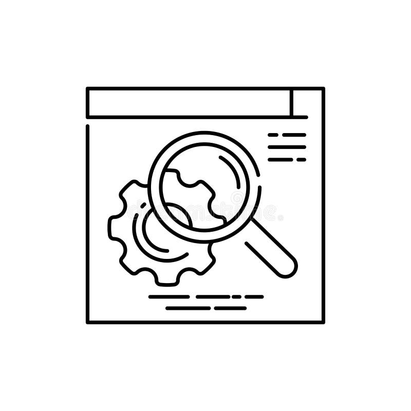 Searching Solution Color Line Icon. Pictogram for Web Page, Mobile App ...