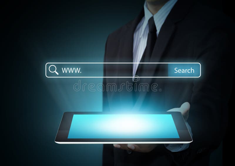 Searching System and Internet Concept Stock Photo - Image of modern ...