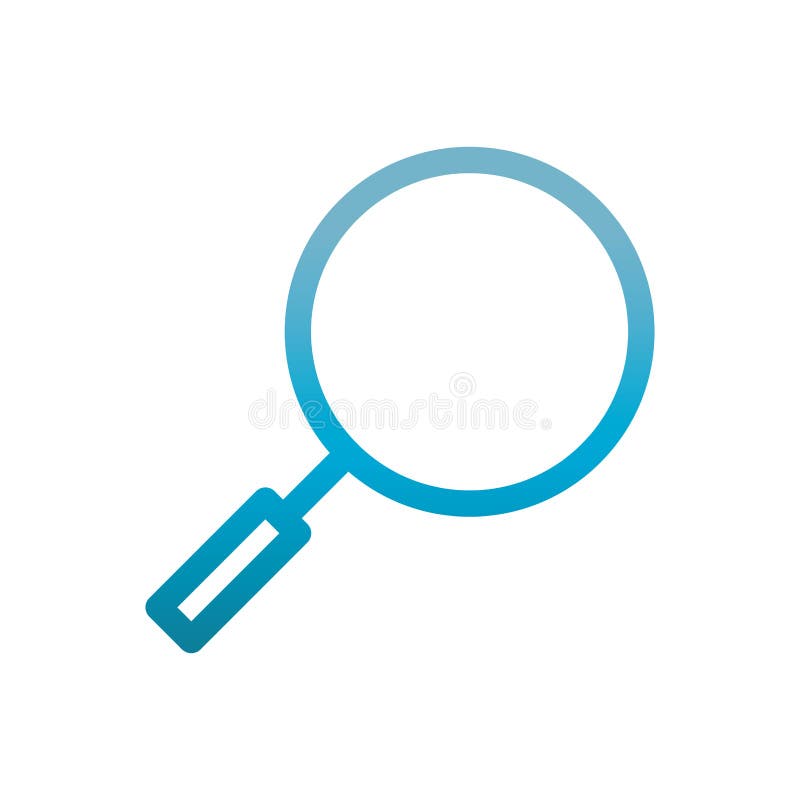 Searching User Interface Blue Gradient Stock Vector - Illustration of ...