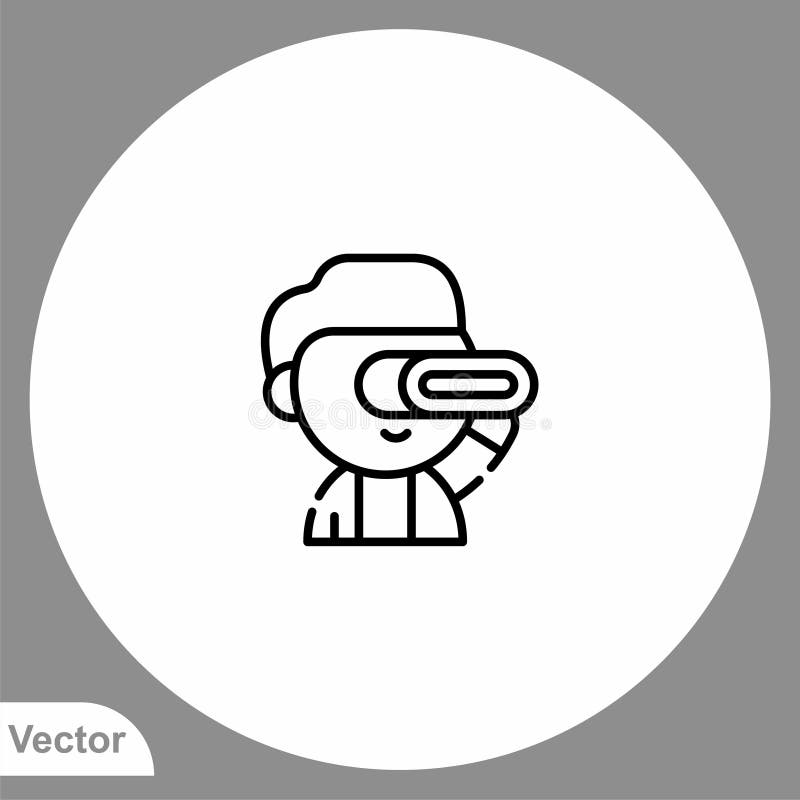 Searching Vector Icon Sign Symbol Stock Vector - Illustration of look ...