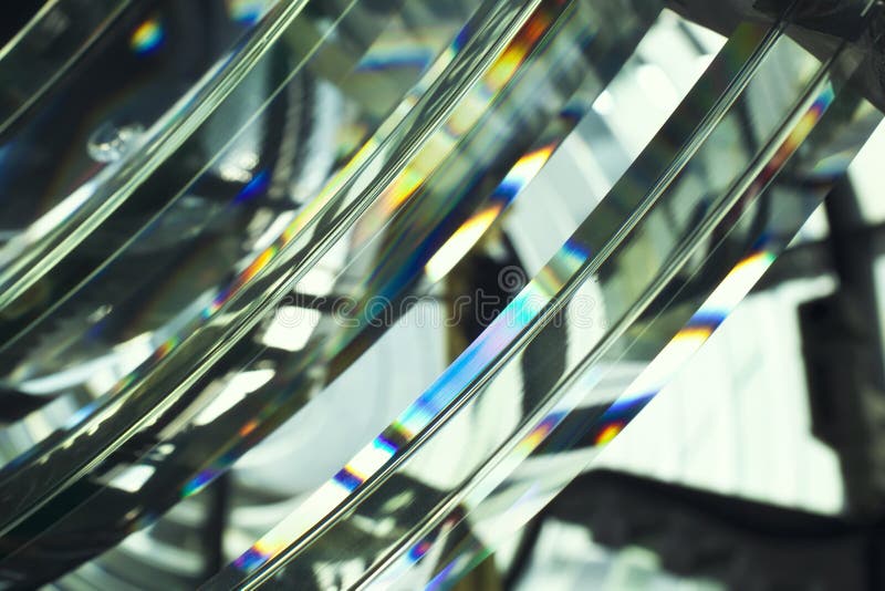 Searchlight Beacon Glass with Rainbow Spectrum Stock Image - Image of ...