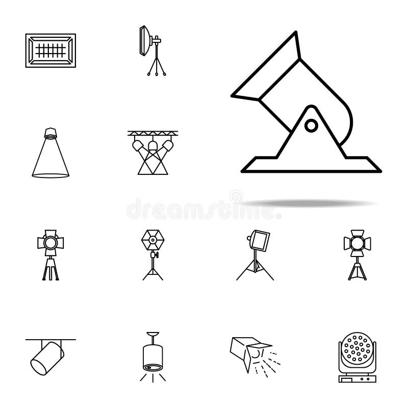 Searchlight Icon. Spotlight Icons Universal Set for Web and Mobile ...