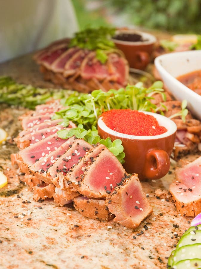 Seared Ahi stock image. Image of fresh, sesame, colorful - 16039877