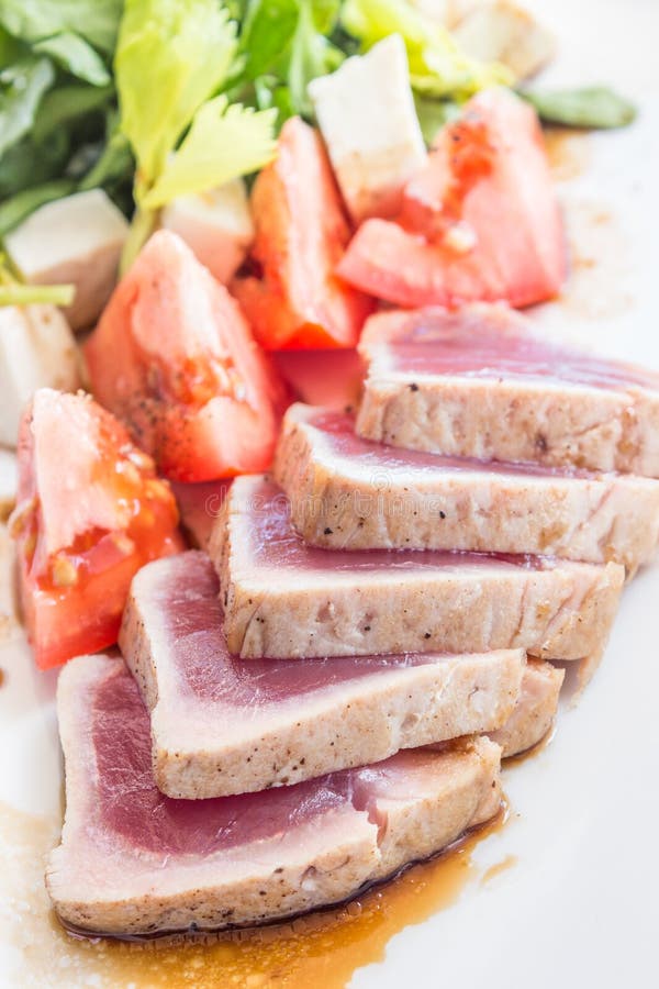 Seared Ahi stock image. Image of white, healthy, lunch - 61540903