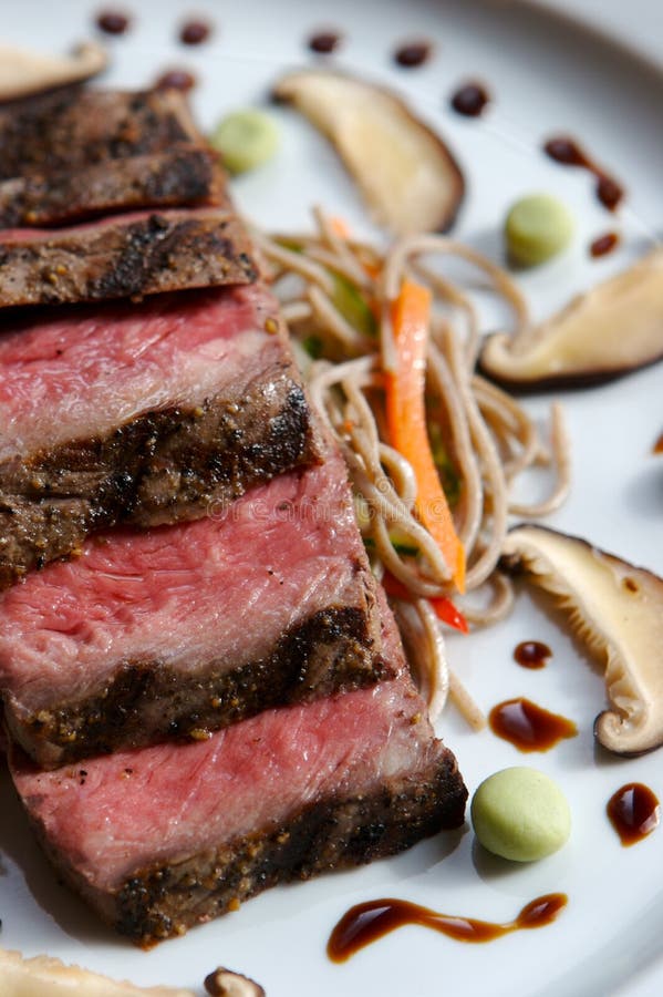 Seared Japanese Beef stock photo. Image of cooking, dinner - 3216690