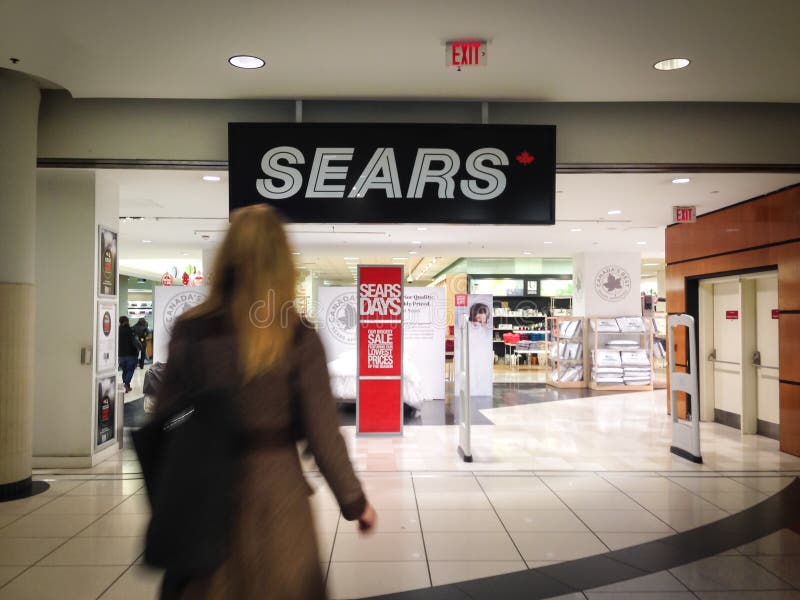 Entrada De La Tienda De Sears En Calgary Alberta Shopping Mall ...