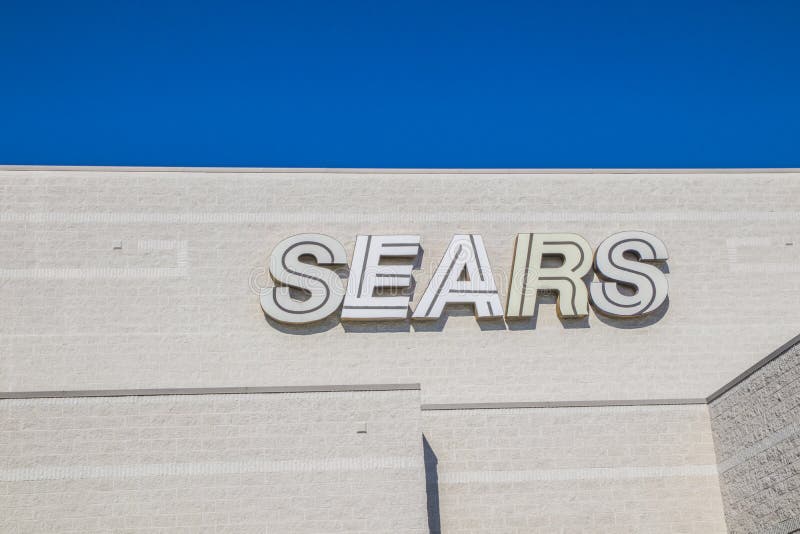 Sears Sign on a Wall at the Augusta Mall Editorial Stock Image - Image ...
