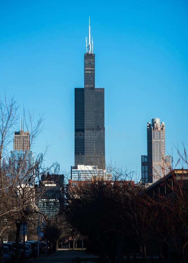 Sears Tower editorial stock photo. Image of america, avenue - 97383738