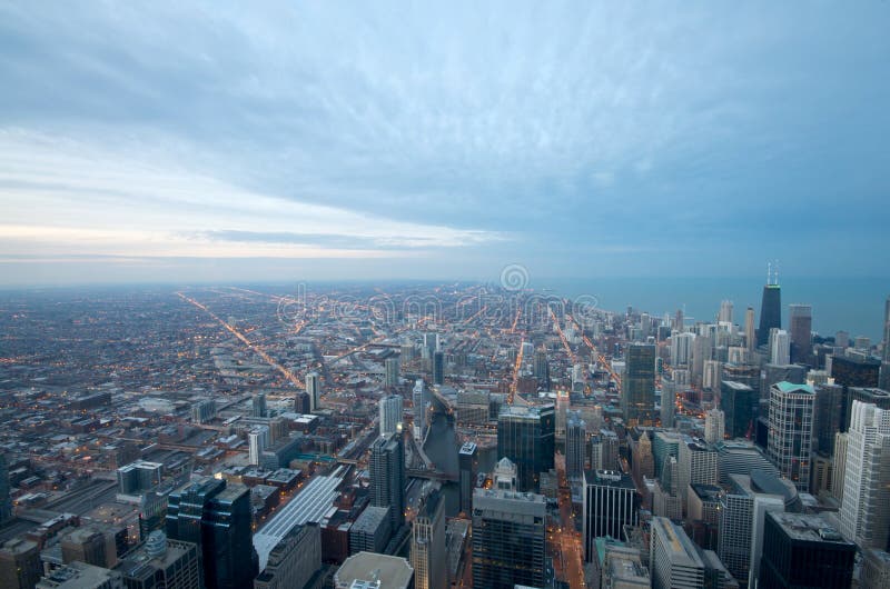 Sears Tower View Chicago stock image. Image of sears, lane - 7666695