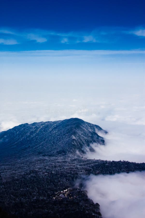 Seas of clouds stock photo. Image of scenery, peak, nature - 23276806