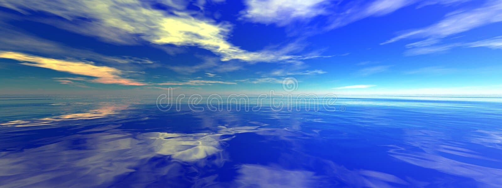 Ocean panorama stock photo. Image of bank, cloudy, marine - 538736