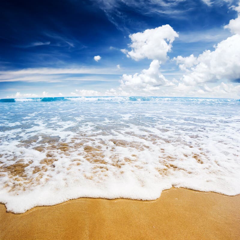 Seascape stock photo. Image of beautiful, blue, flowing - 37195730