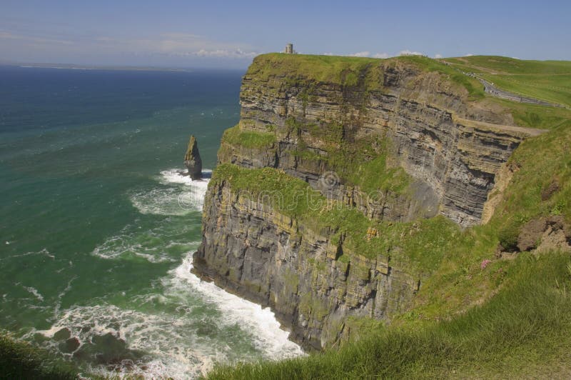 Seascape and Cliff Landscape Stock Image - Image of atlantic, outside ...