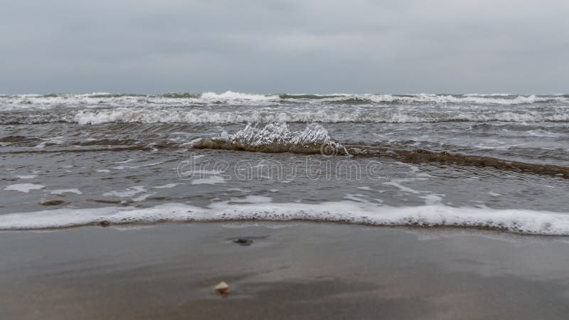 Seascape in Cloudy Cold Weather Stock Photo - Image of cloud, cold ...