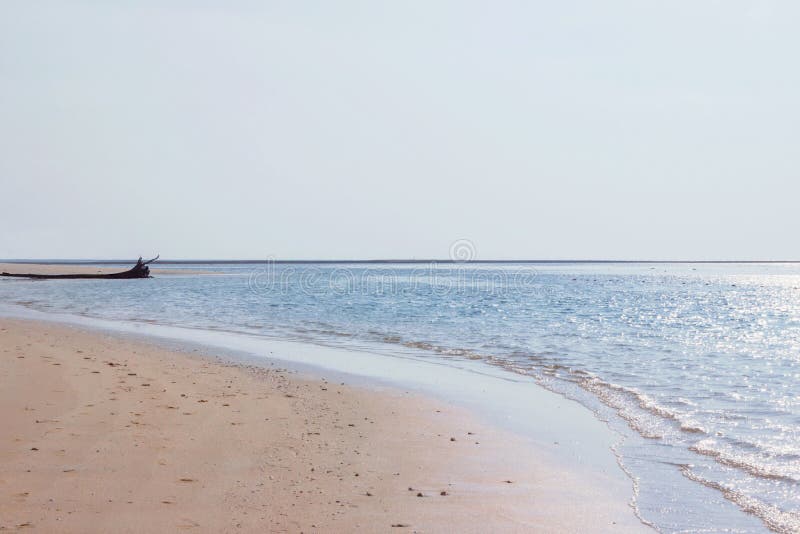 Seascape at Empty Tropical Beach Stock Photo - Image of calm, tropical ...